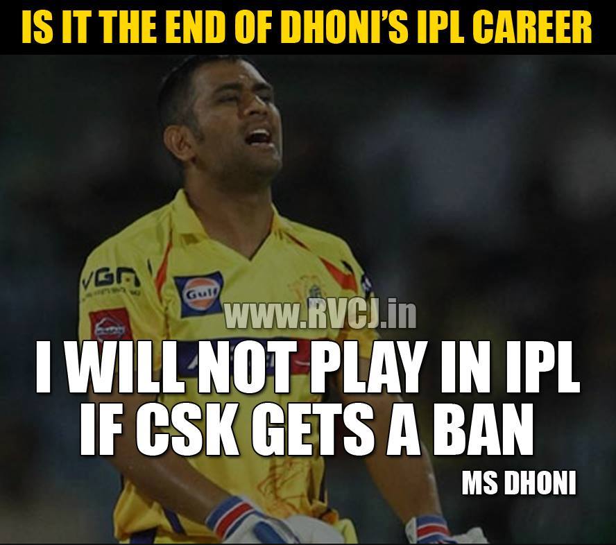9 Troll On CSK-RR Ban Which Will Give You A Quick Laugh!! - RVCJ Media