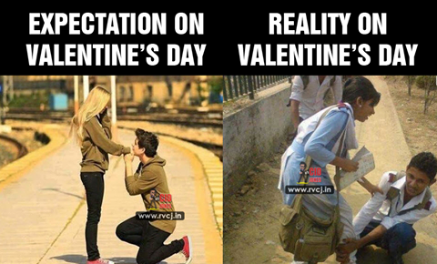 12 Valentine Expectation Vs Reality Memes Tell Us The True Reality Of ...