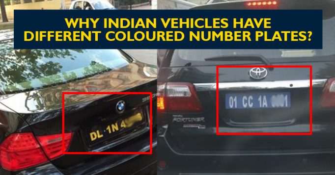 Here's Why Indian Vehicles Have Different Coloured Number Plates ...