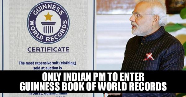 Guinness Book Of World Records Declares Modi's Gold Pinstriped Suit As ...
