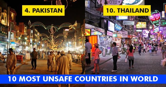 Top 10 Unsafe Countries In The World ! Pakistan Stands At The 4th ...