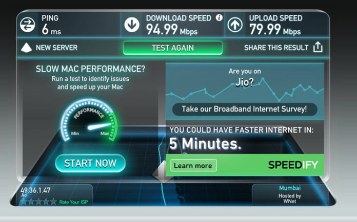 jio fiber speed test - RVCJ Media