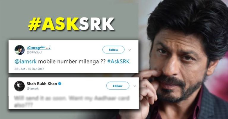 SRK Hosted AskSRK Session On Twitter. Won Our Hearts With Best Replies ...