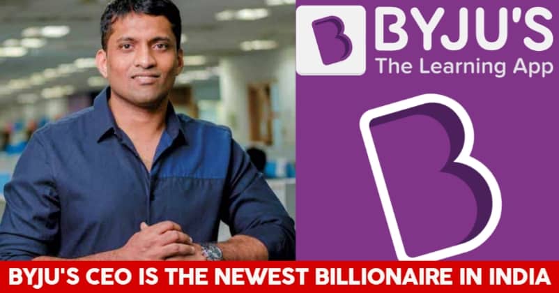 byju ceo new indian billionaire - RVCJ Media