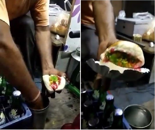Someone Makes Ice Cream Pav With Lots Of Sweet Syrup & Tutti Frutti ...