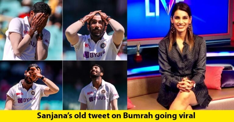 sanjana's old tweet on bumrah going viral - RVCJ Media