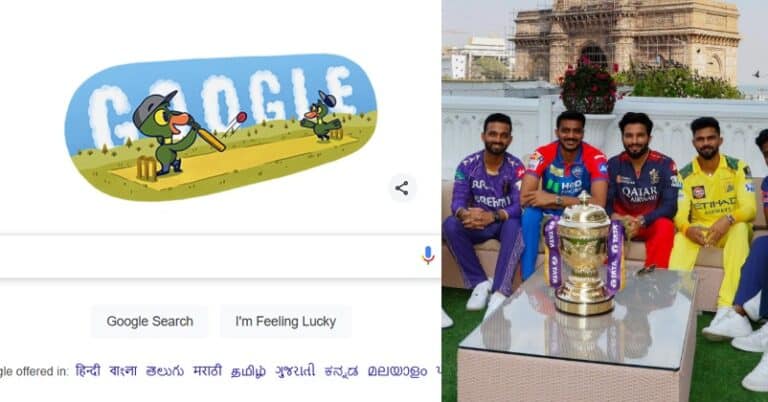 Google Doodle Celebrates The Start Of IPL 2025 With A Special Doodle ...