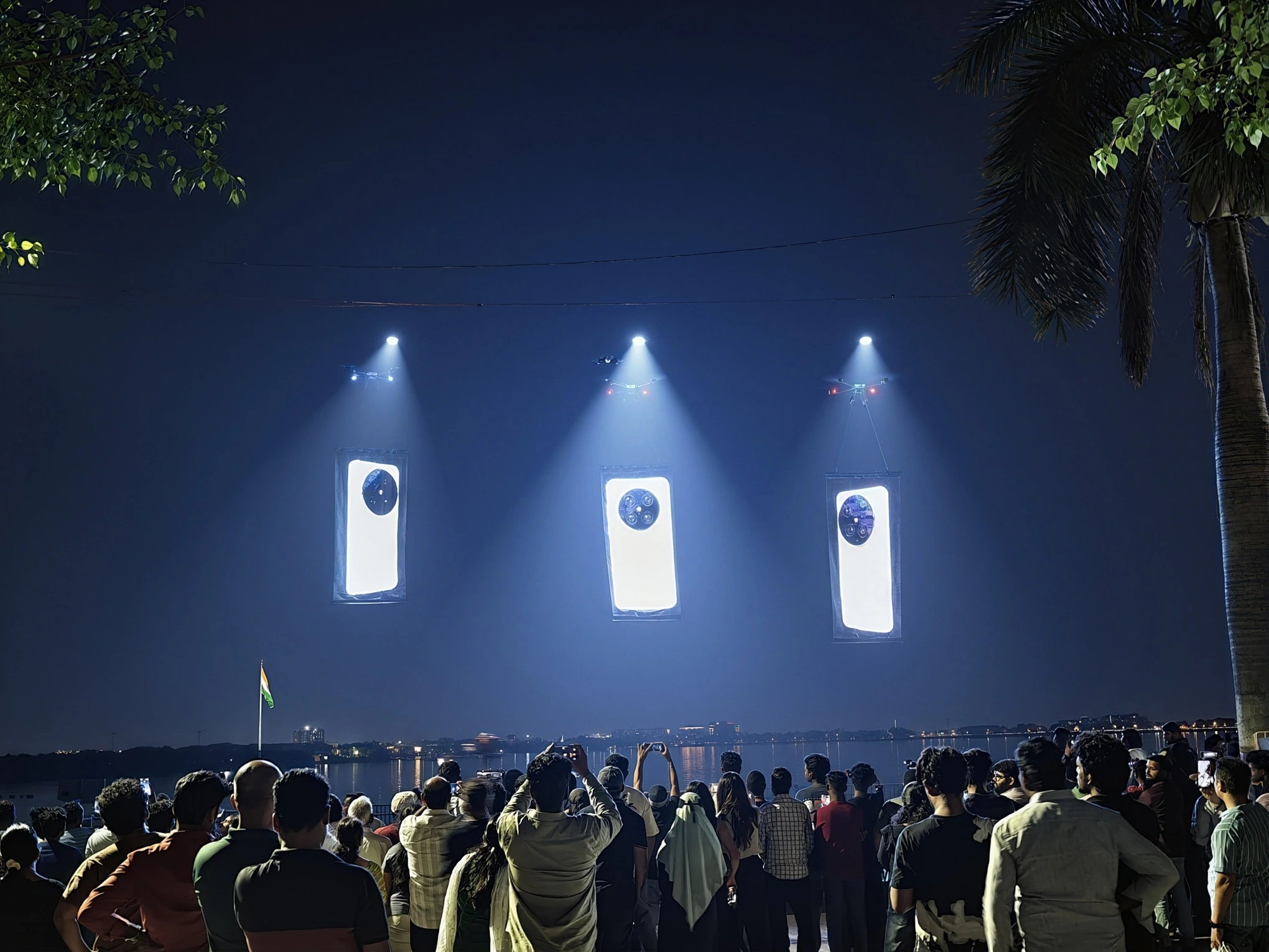 vivo Turned Hyderabad's Night Sky Into a Giant Billboard For Its New ...